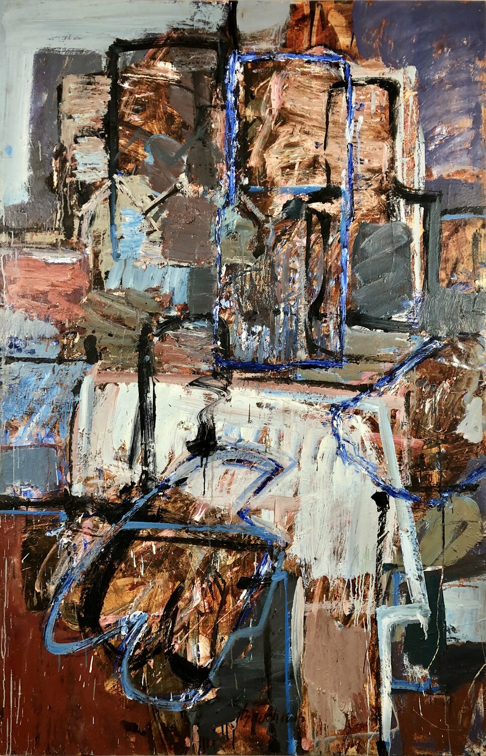 On to the surface by Peter Backhaus (2017) : Painting Oil on Wood ...