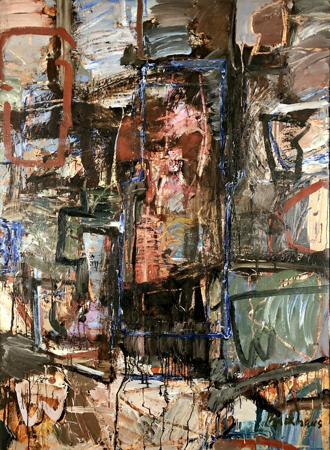 Guardian of my sacred cave by Peter Backhaus (2017) : Painting Oil on Canvas - Singulart