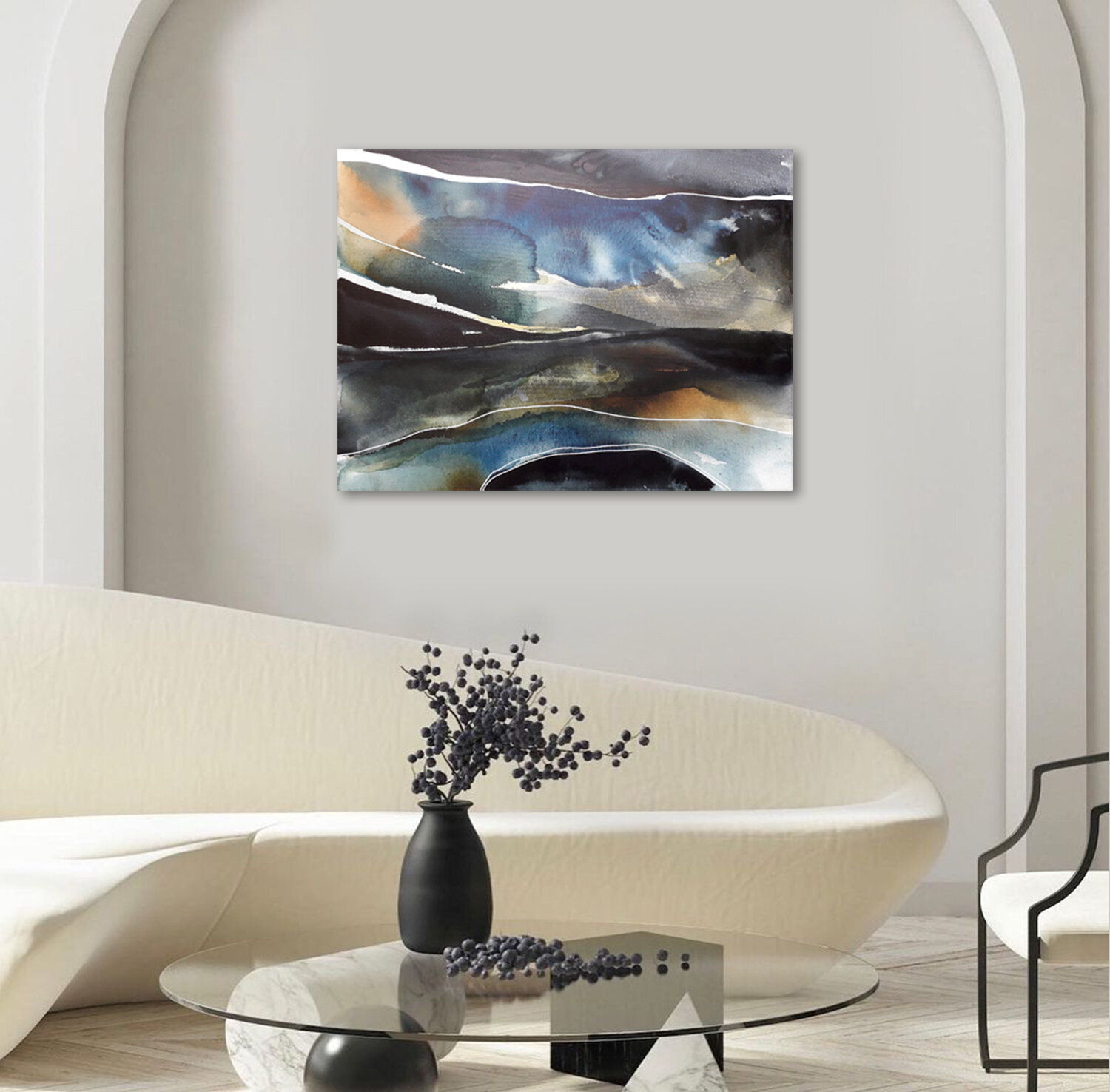 Onde by Luc Andrieux (2022) : Painting Acrylic on Canvas - Singulart