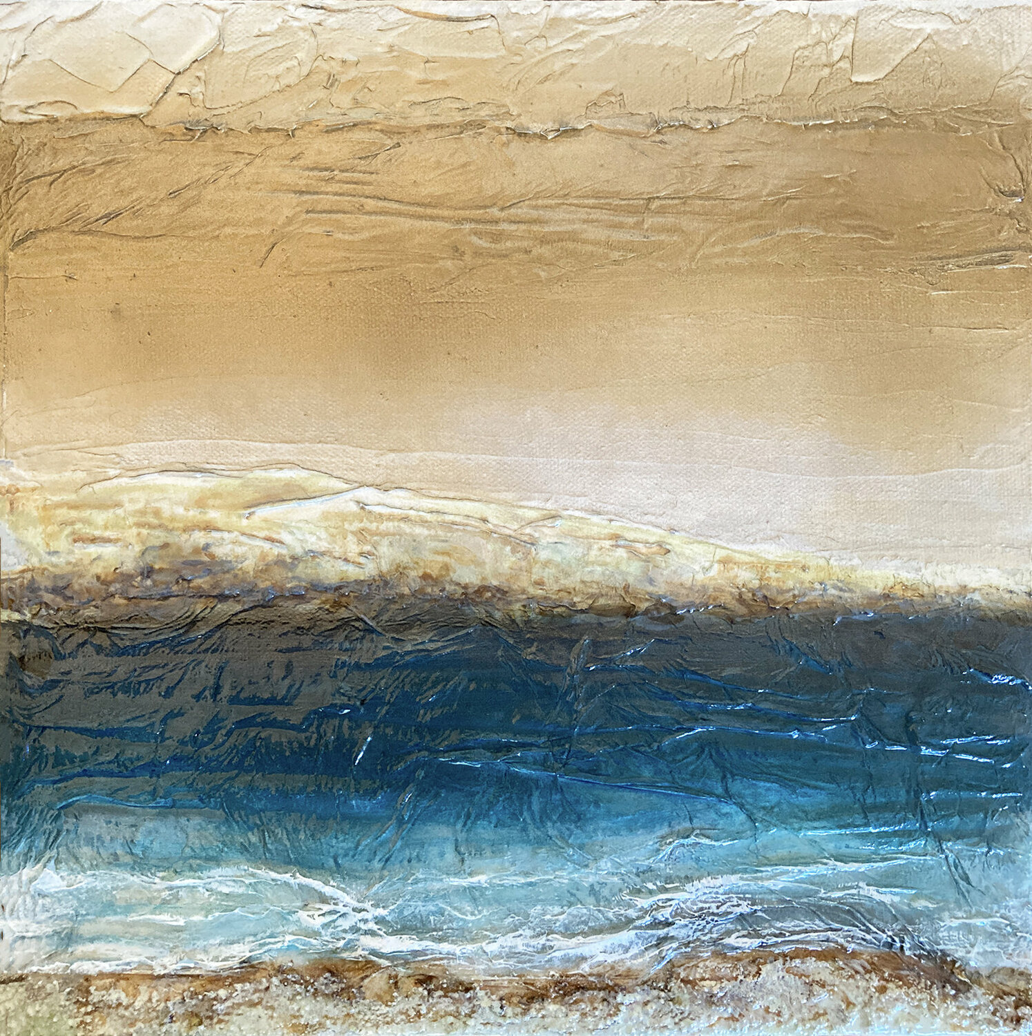 Abstract Ocean Landscape Painting