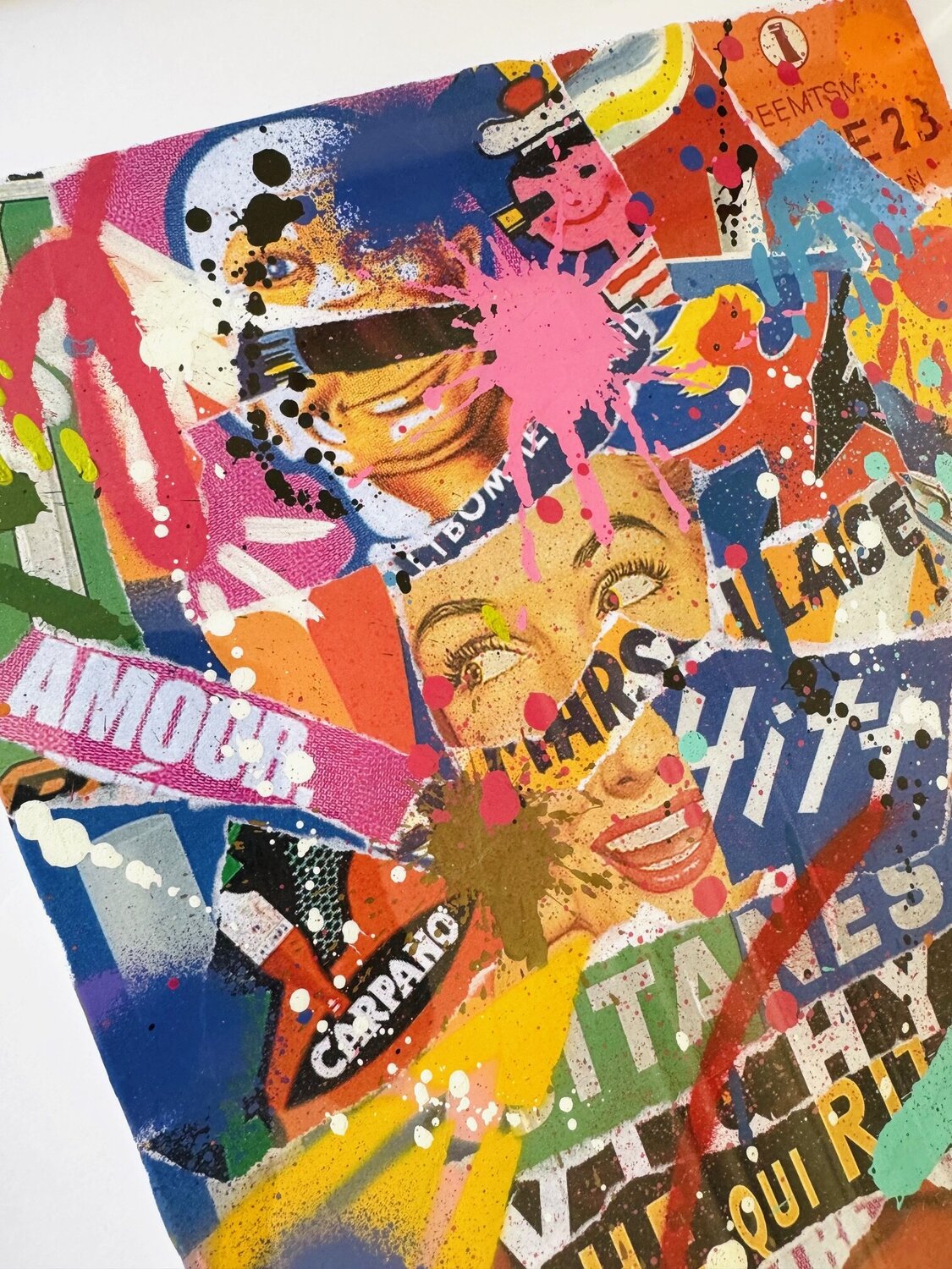 Advertisement 2 by RS Artist (2025) : Painting Acrylic, Collage on ...