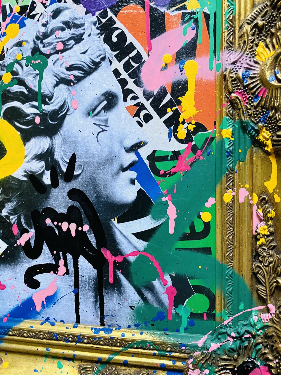 STAY UNMOVED by RS Artist (2020) : Painting Acrylic, Collage on Wood ...