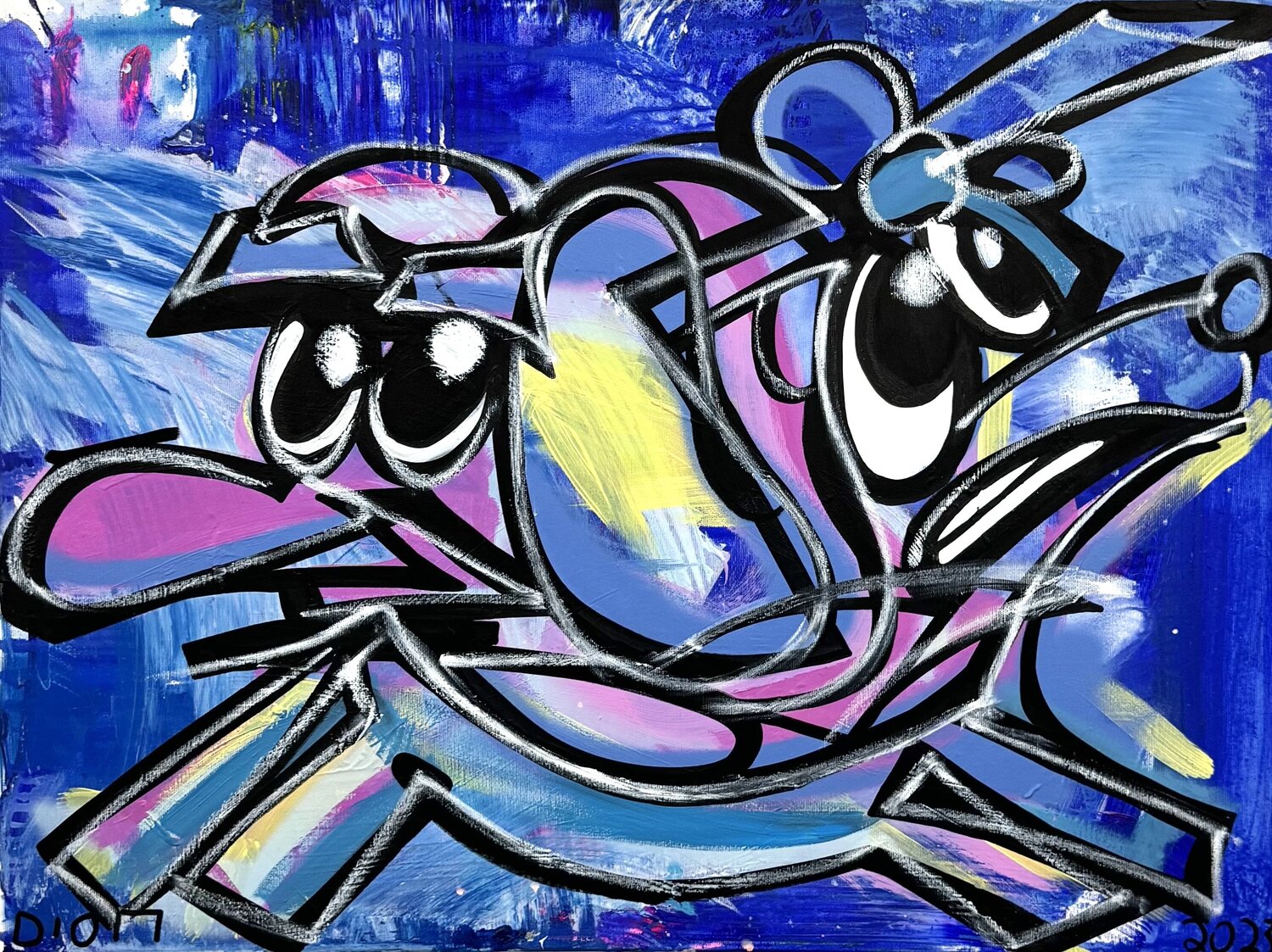 Find your Balance von DION (2023): Malerei Acryl, Öl auf Leinwand ...