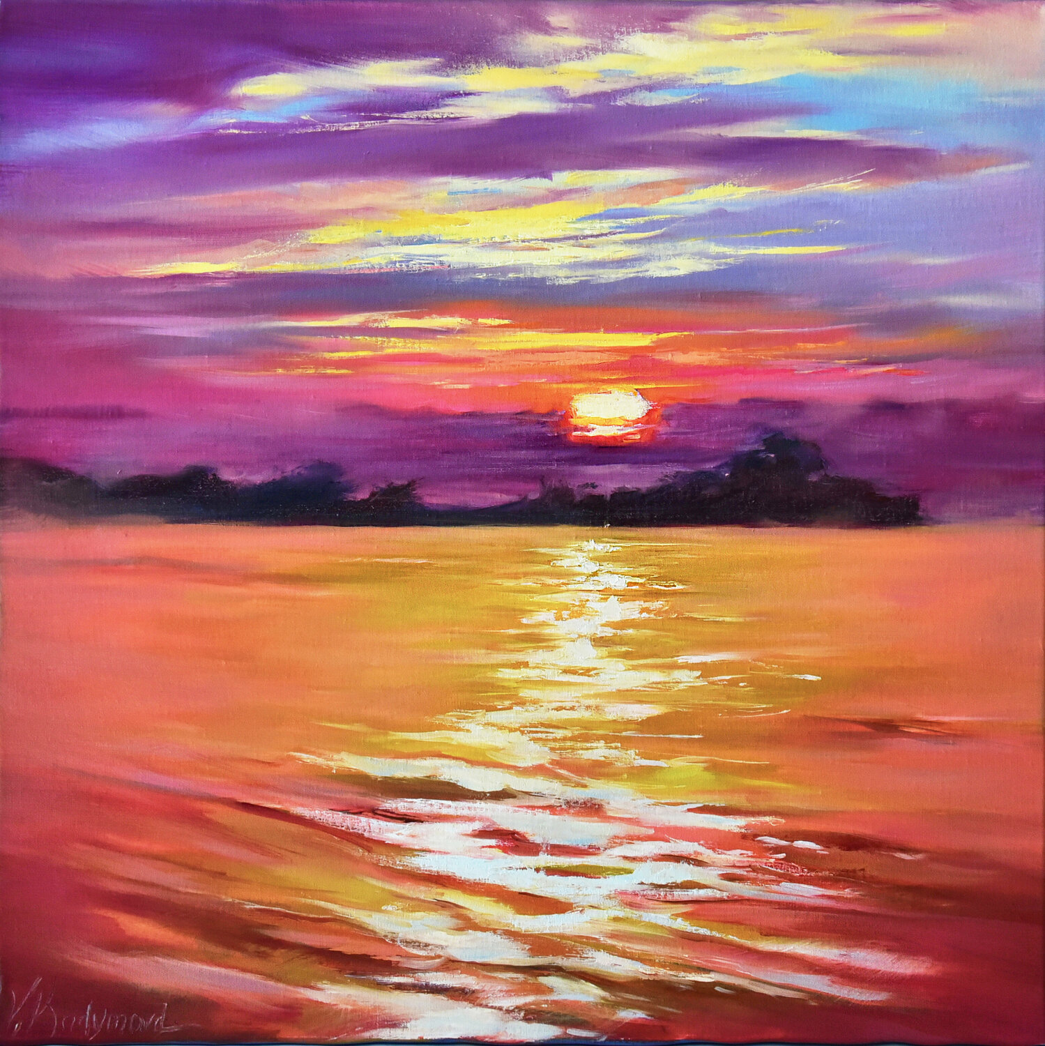 Sunset Paintings On Canvas