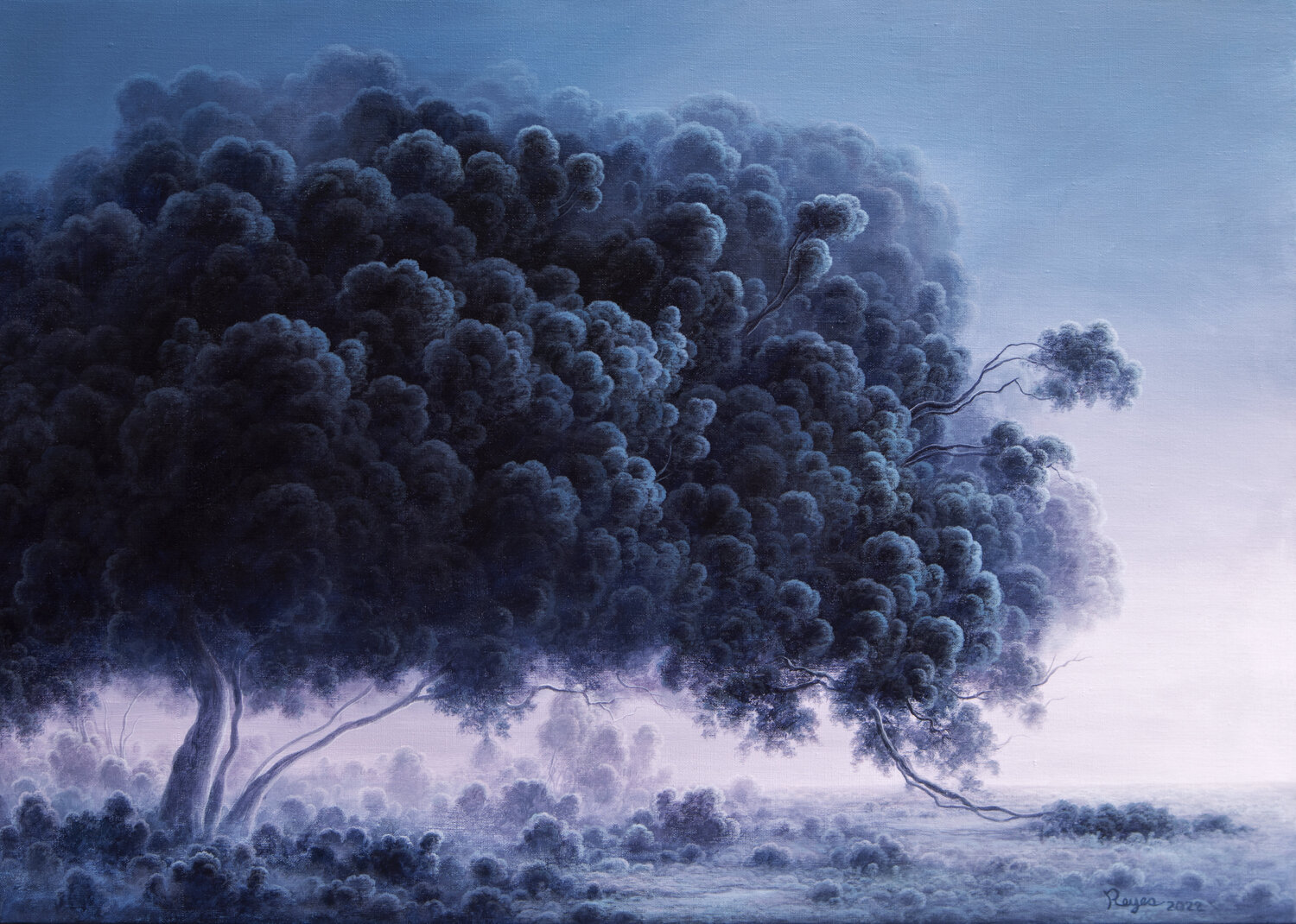 Soledad del árbol by Alberto Hernández Reyes (2022) : Painting Acrylic ...