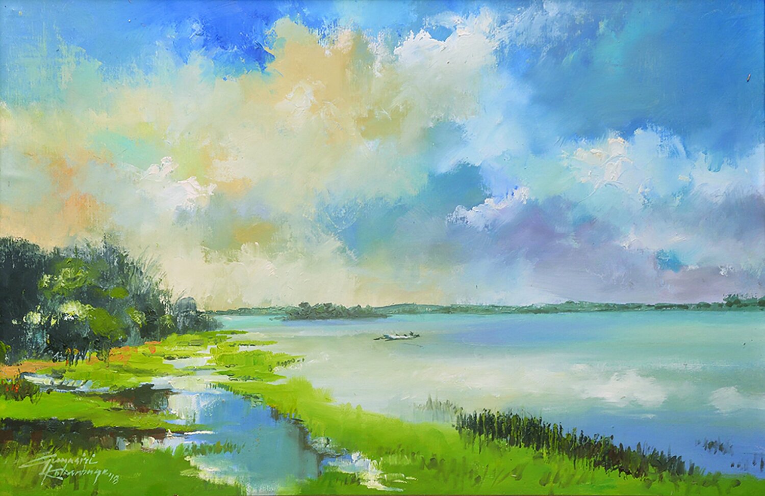 GK - KALA WEVA by Gunasiri Kolambage (2018) : Painting Oil on Canvas ...