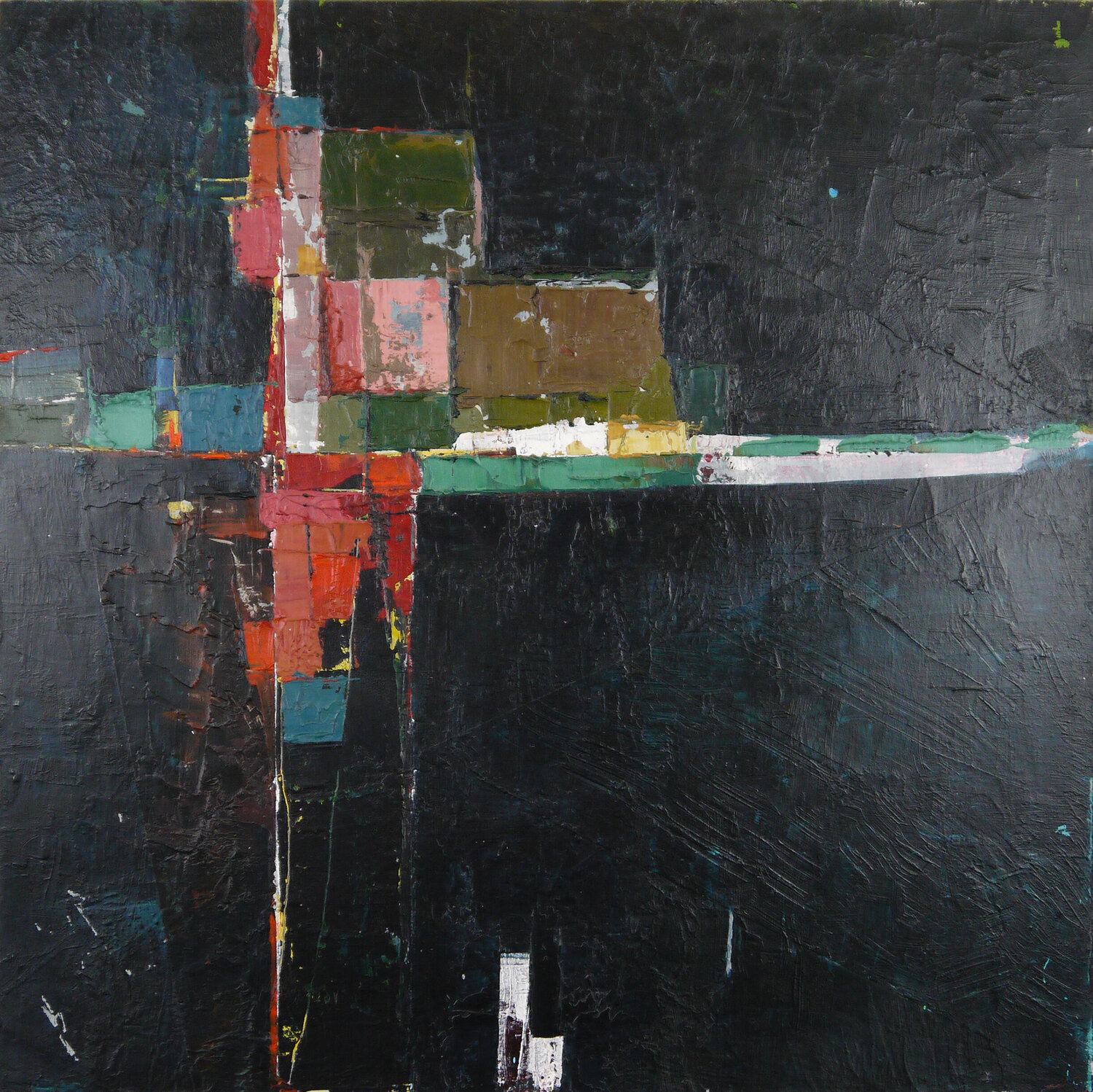 Night Fishing 2 by Niki Hare (2021) : Painting Oil, Wax on Wood - Singulart