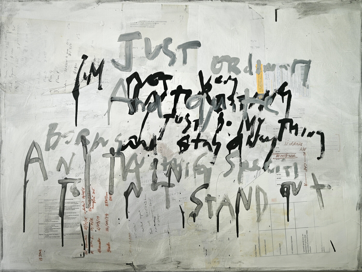 Ordinary by Niki Hare (2024) : Painting Acrylic, Collage on Canvas ...