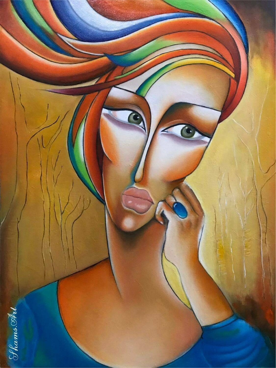 Shams by Shams Al- Saadi (2019) : Painting Oil on Canvas - Singulart