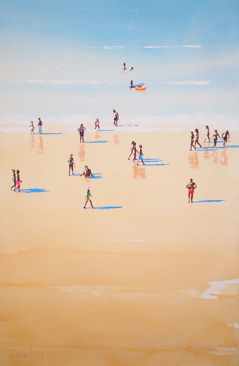 Cádiz 12V by Carlos Martin (2023) : Work on Paper Acrylic, Ink on Paper ...