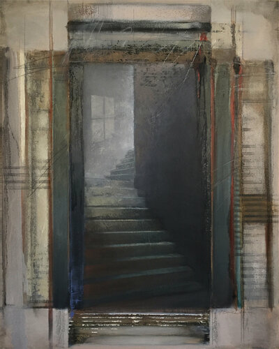Reflexión by Bruce Dean (2020) : Painting Oil, Graphite on Wood - Singulart