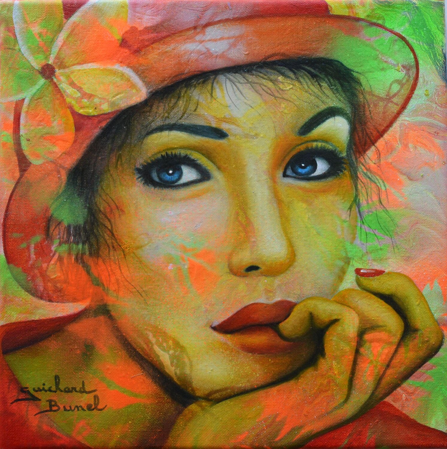 capucine by Jeannette Guichard-Bunel (2021) : Painting Oil on Canvas ...