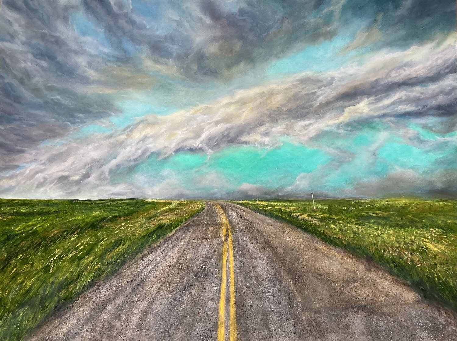 Trasse by Lusie Schellenberg (2024) : Painting Oil on Wood - Singulart