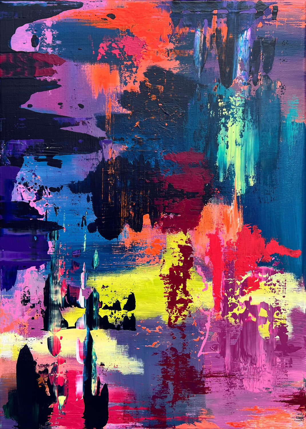 IM:PULS - UNGESCHMINKT door Karin Doering (2025) : Schilderij Acryl op Canvas - Singulart