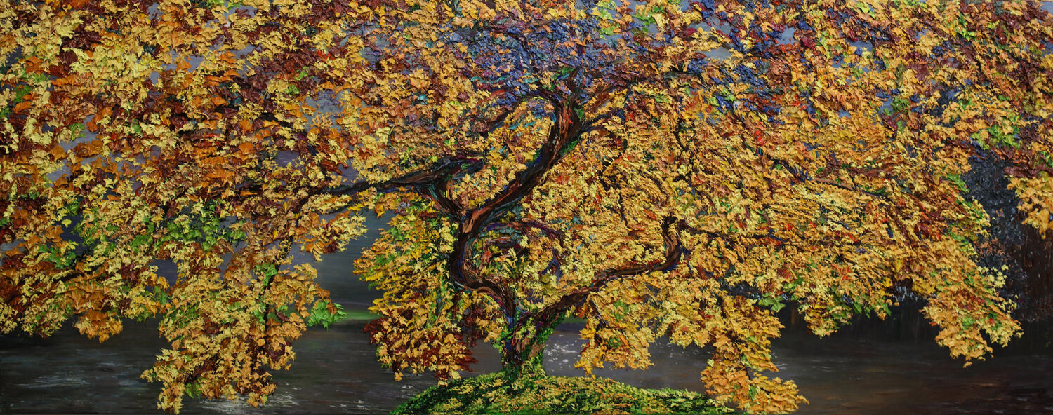 Golden Reach by Kenneth Halvorsen (2020) : Painting Oil on Canvas ...