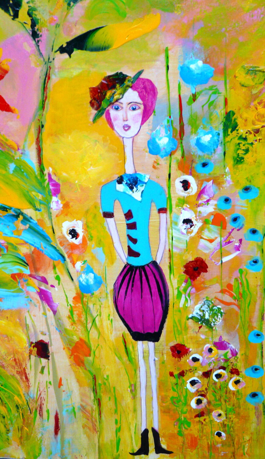 Freundschaft by Blanka Mandel (2023) : Painting Acrylic on Wood - Singulart