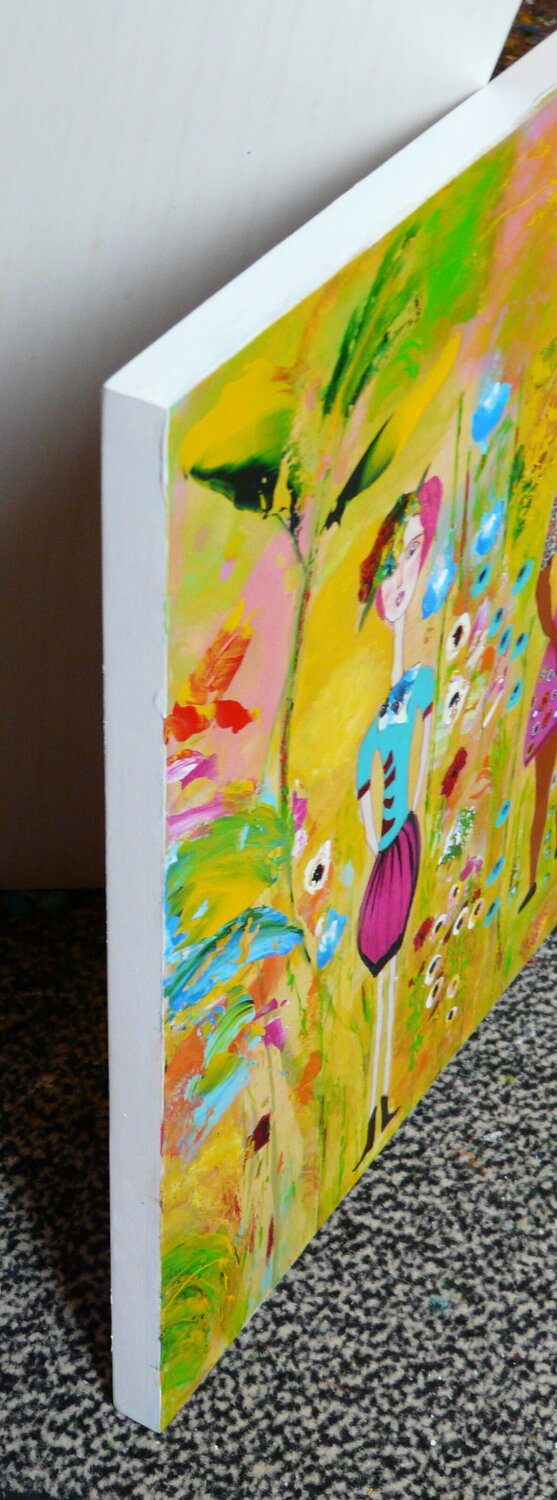 Freundschaft by Blanka Mandel (2023) : Painting Acrylic on Wood - Singulart