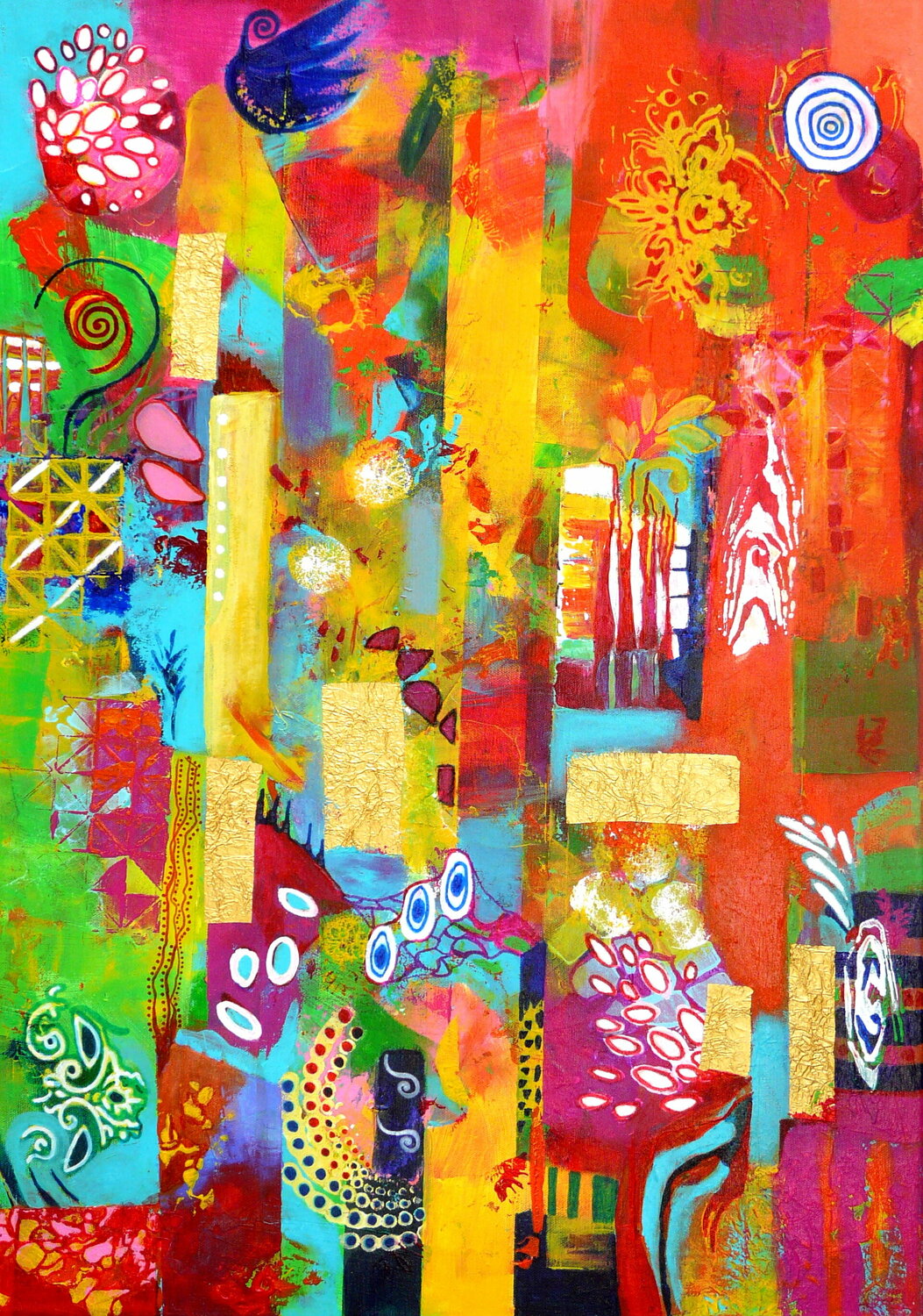 Abstrakt ohne Titel- inspiriert von Gustav Klimt by Blanka Mandel (2020 ...