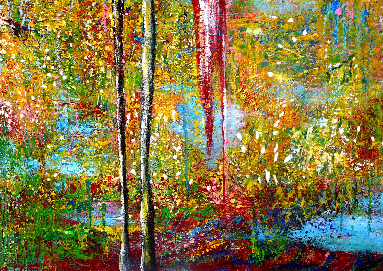 Mystical Forest by Blanka Mandel (2019) : Painting Acrylic on Canvas ...