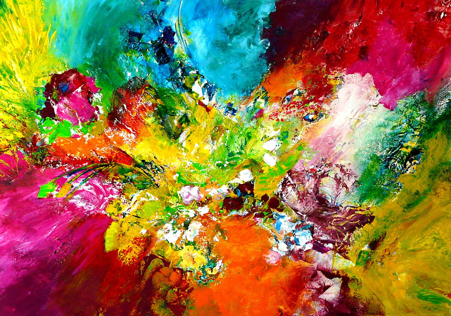 Lebensfreude by Blanka Mandel (2022) : Painting Acrylic on Canvas ...