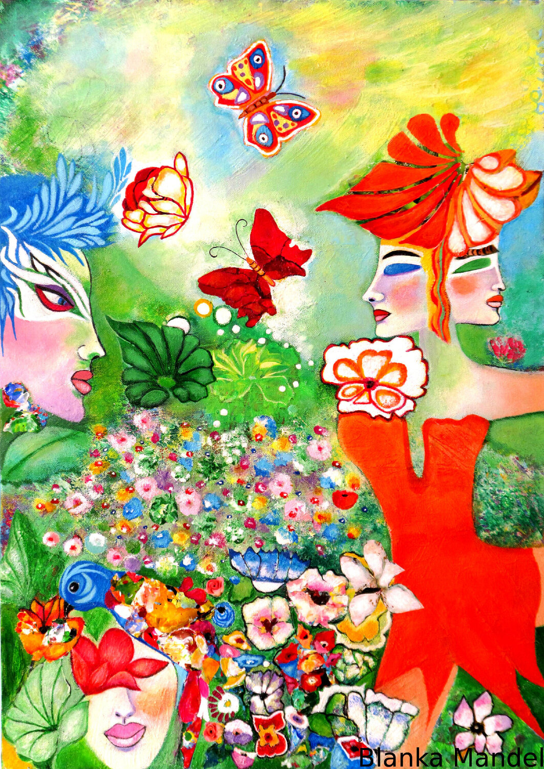 Die Verwandlung im Tanz by Blanka Mandel (2018) : Painting Acrylic on ...