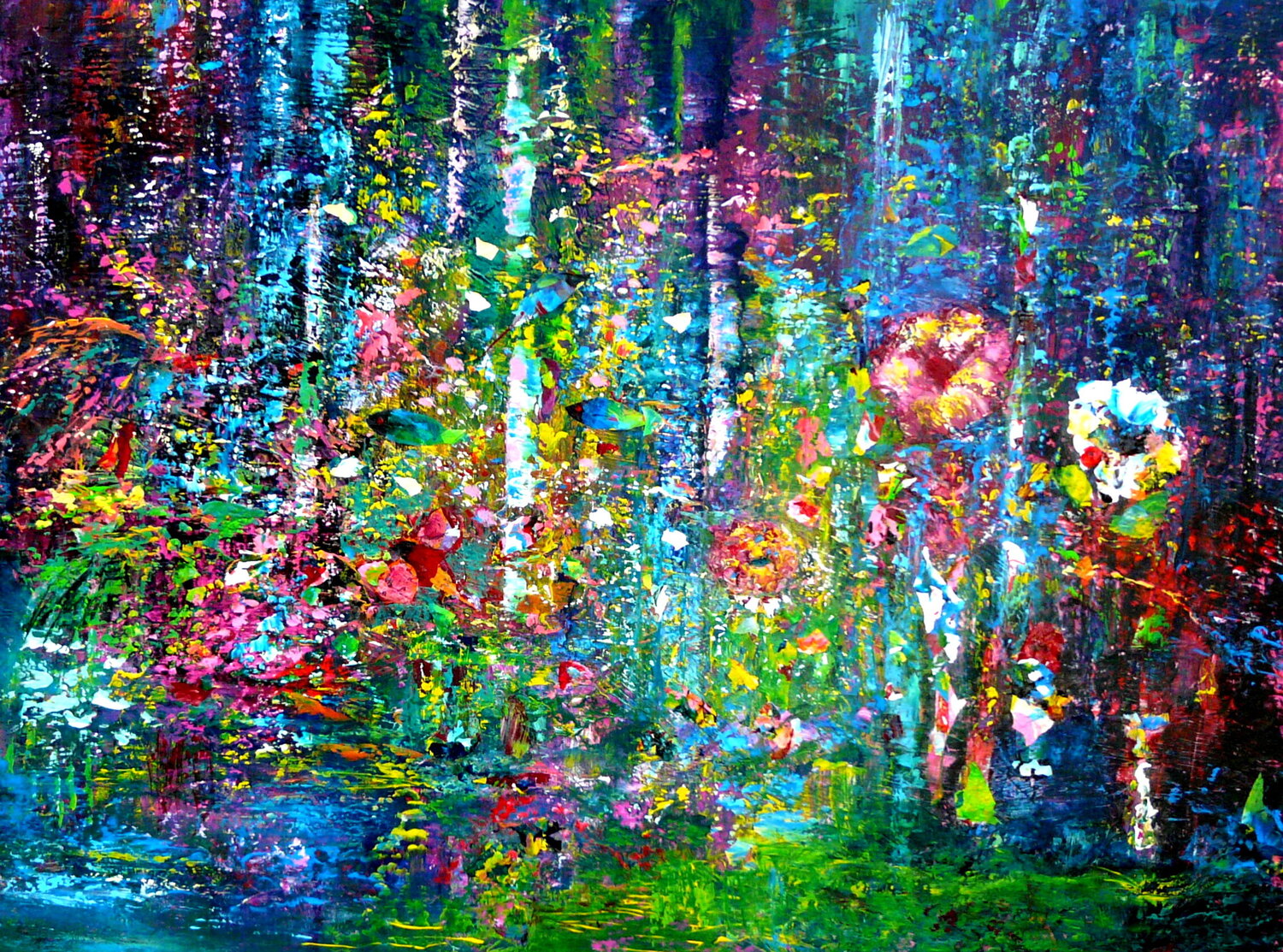 Secret Garden by Blanka Mandel (2023) : Painting Acrylic on Wood ...