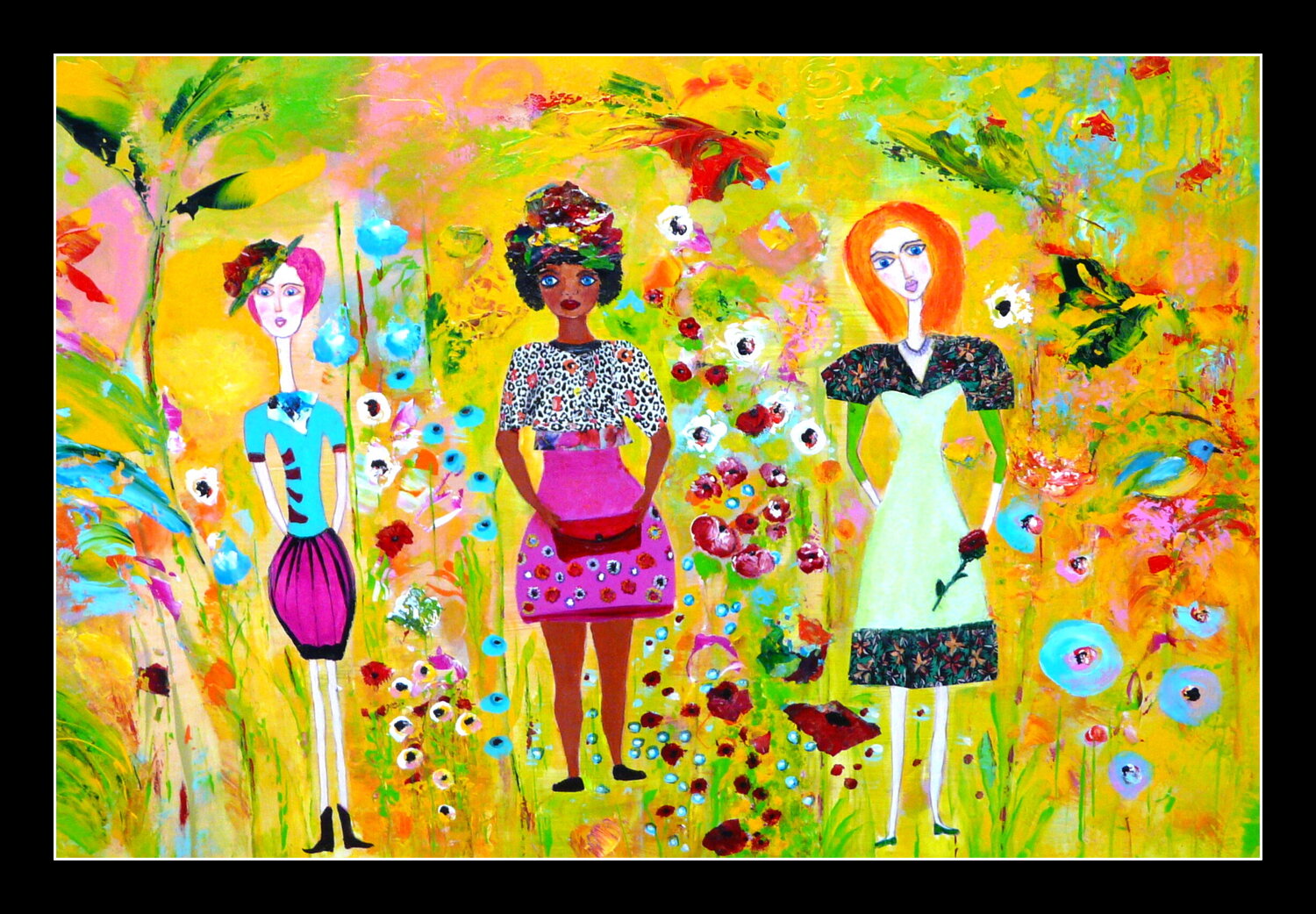 Freundschaft by Blanka Mandel (2023) : Painting Acrylic on Wood - Singulart