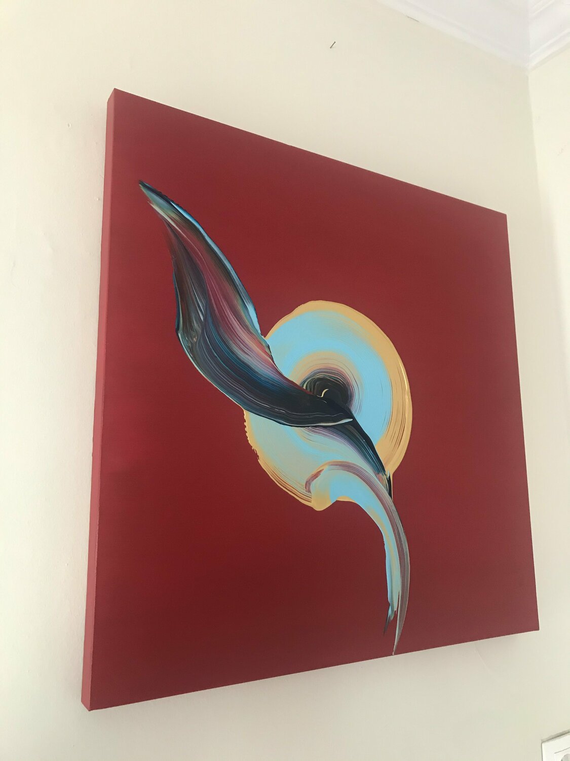 Tipler Cylinder von Yiannis Kaminis (2019): Malerei Acryl auf Leinwand ...