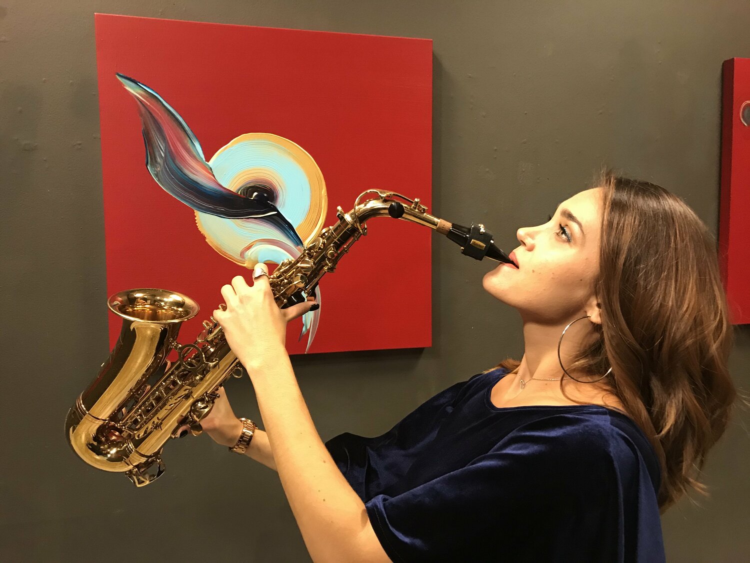 Tipler Cylinder von Yiannis Kaminis (2019): Malerei Acryl auf Leinwand ...