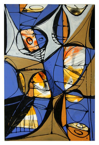 Das Paar by Mathias Wunderlich (2022) : Painting Acrylic on Canvas ...