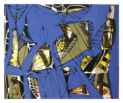 Sommerkomposition I by Mathias Wunderlich (2022) : Painting Acrylic on ...