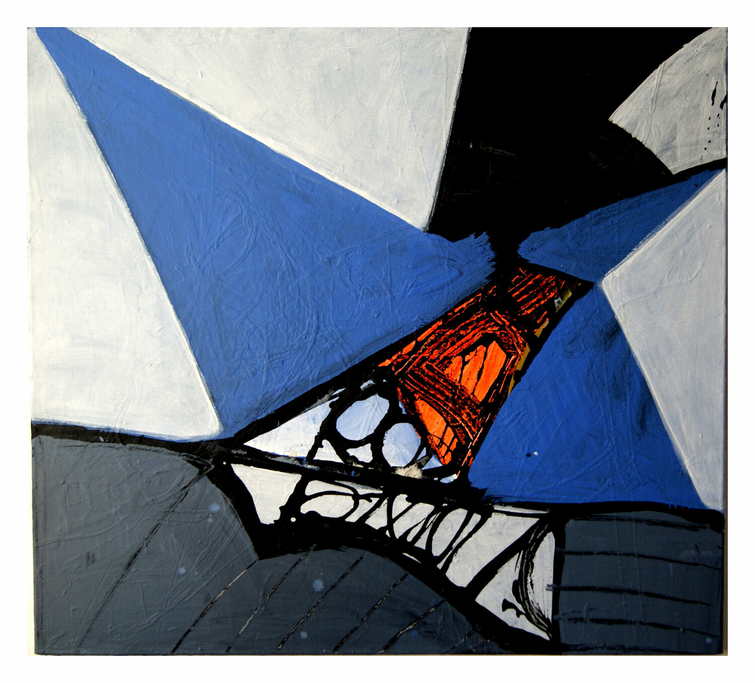 Seestück, konstruktiv von Mathias Wunderlich (2011): Malerei Acryl auf Leinwand - Singulart