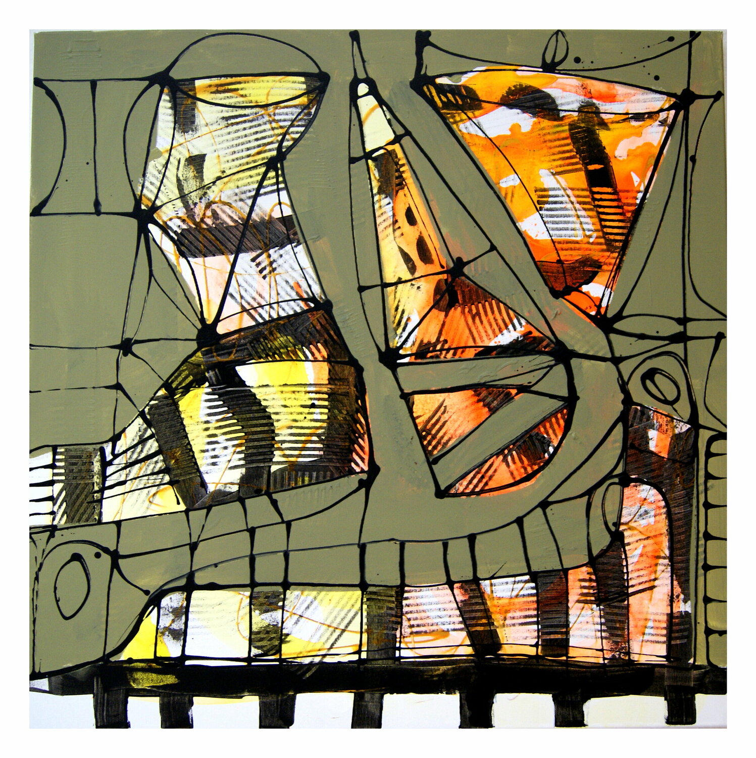 Am Nil II de Mathias Wunderlich (2020) : Peinture Acrylique sur Toile - Singulart