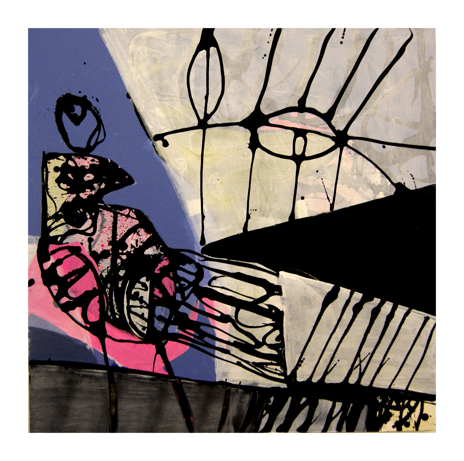 Vogel mit Krone by Mathias Wunderlich (2010) : Painting Acrylic on ...