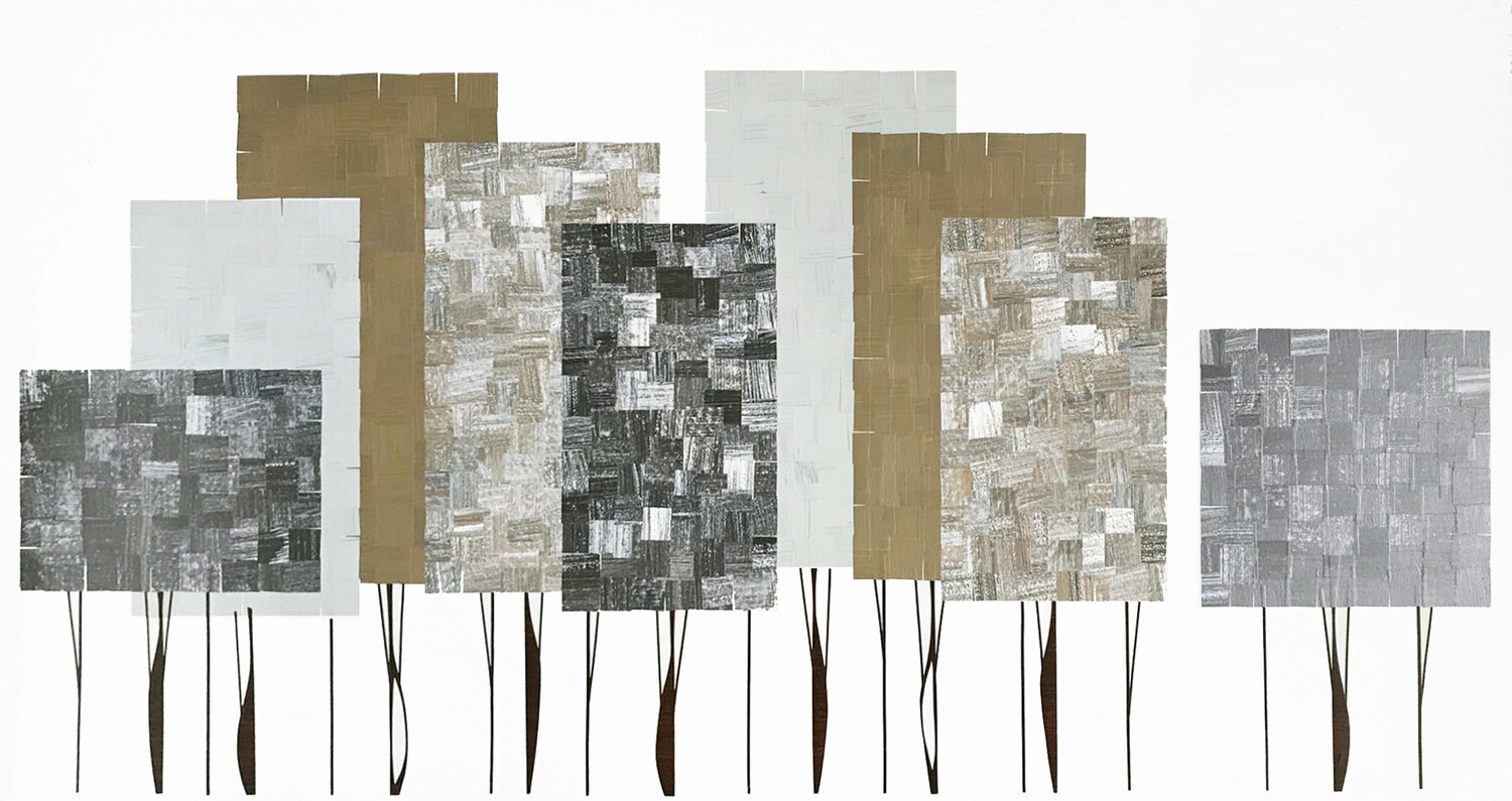 White Forest no.334 by Chris Wheeler (2021) : Other Media Acrylic ...