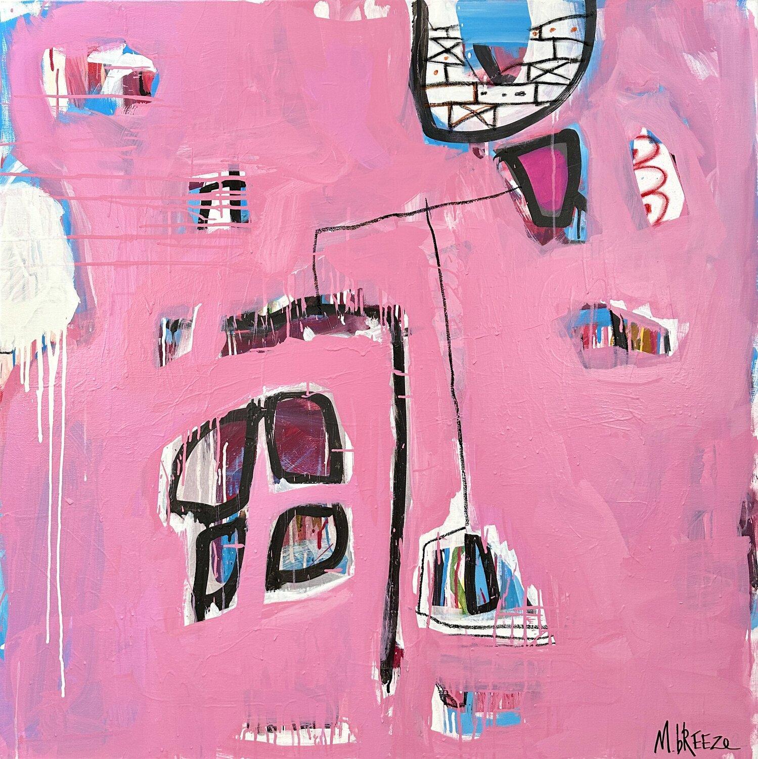 Things Behind Walls by Martin Breeze (2024) : Painting Acrylic on ...
