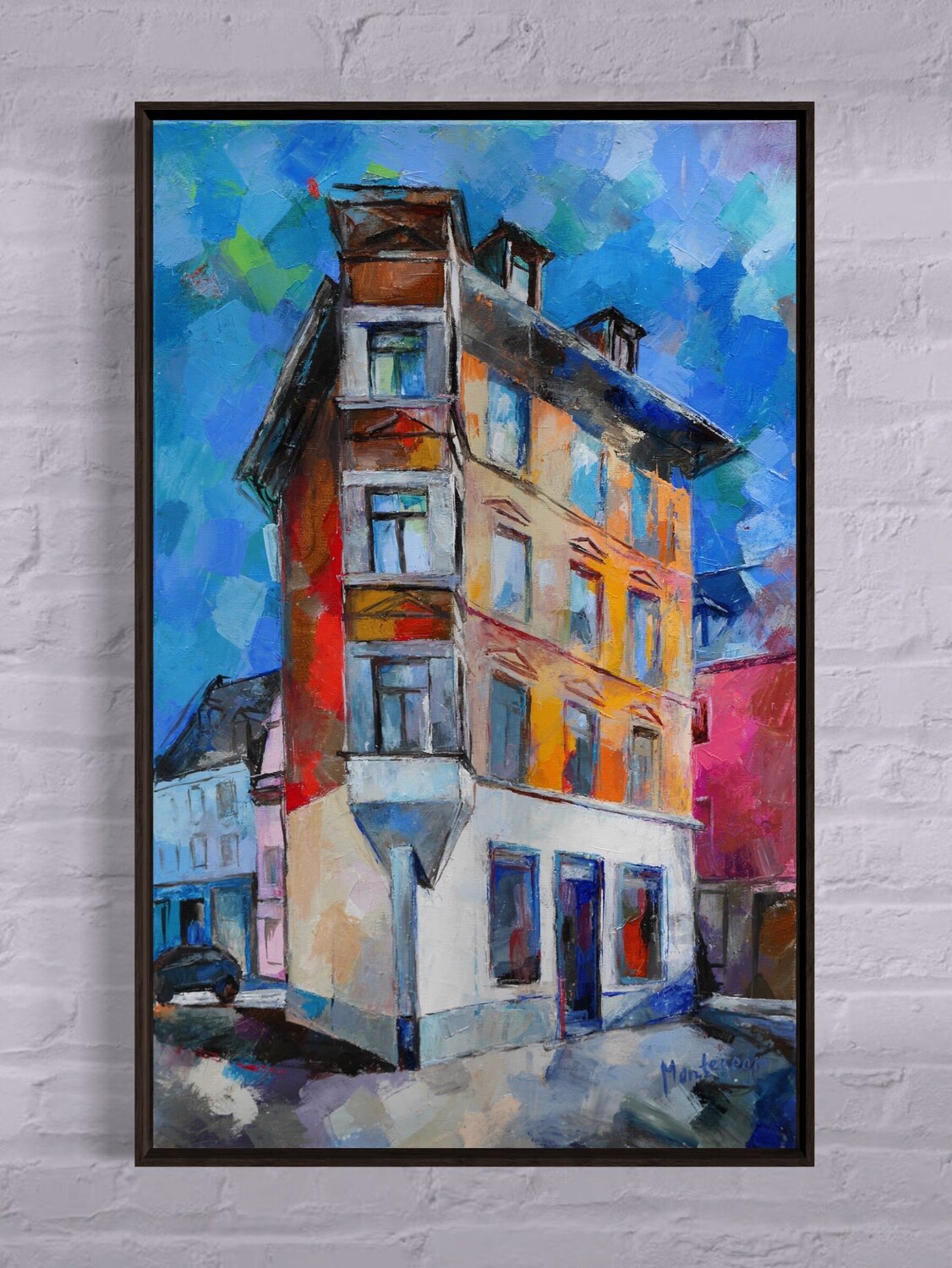 Das Braun'sche Haus von Miriam Montenegro (2022): Malerei Öl auf ...