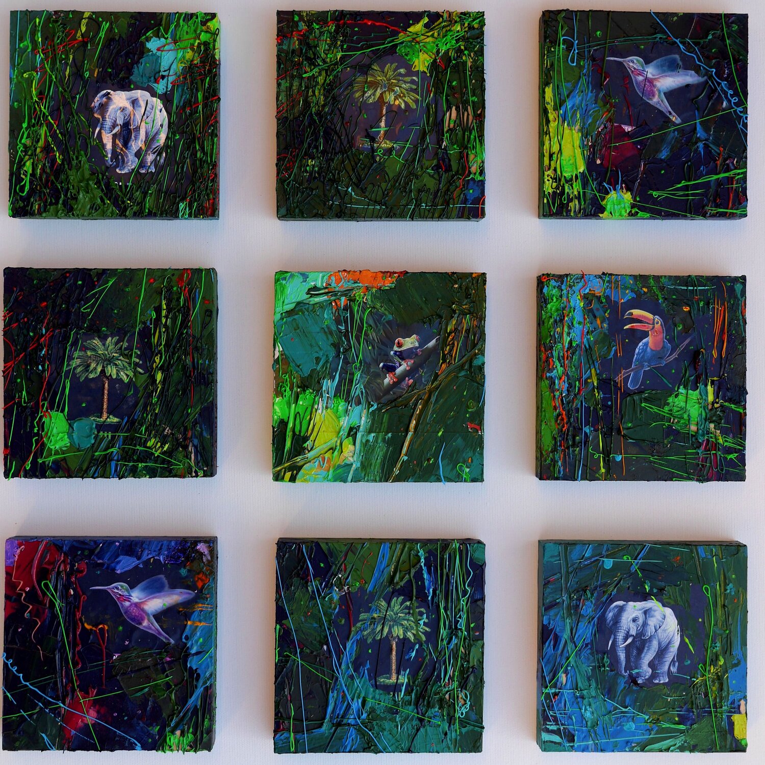 Toucan - Mini collage IV by Miriam Montenegro (2023) : Painting Acrylic ...