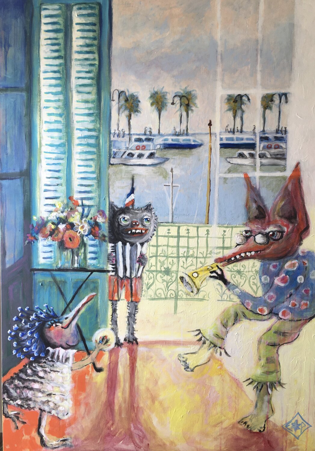 Cassis by Emmanuelle Pellet (2023) : Painting Acrylic on Canvas - Singulart