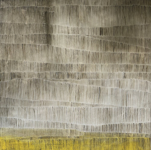 YELLOW STRIPE by LABB (2023) : Painting Oil on Canvas - Singulart