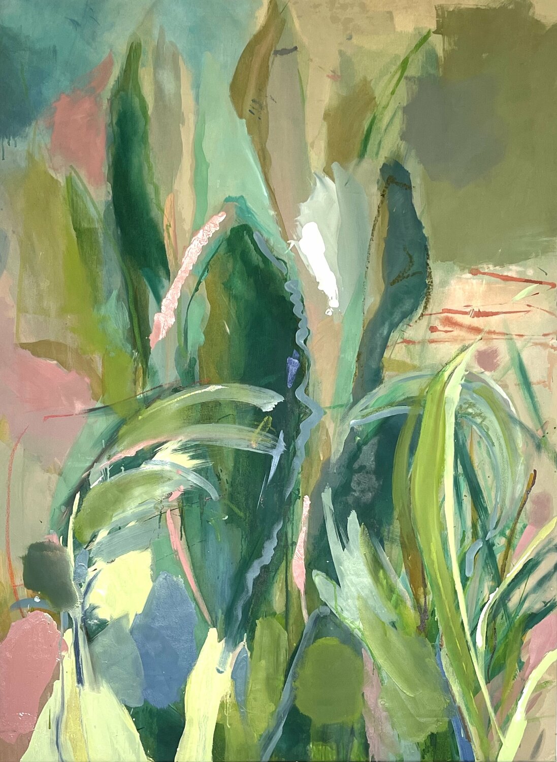 Agave 2 by Carolin Ehret (2021) : Painting Acrylic, Oil on Canvas ...