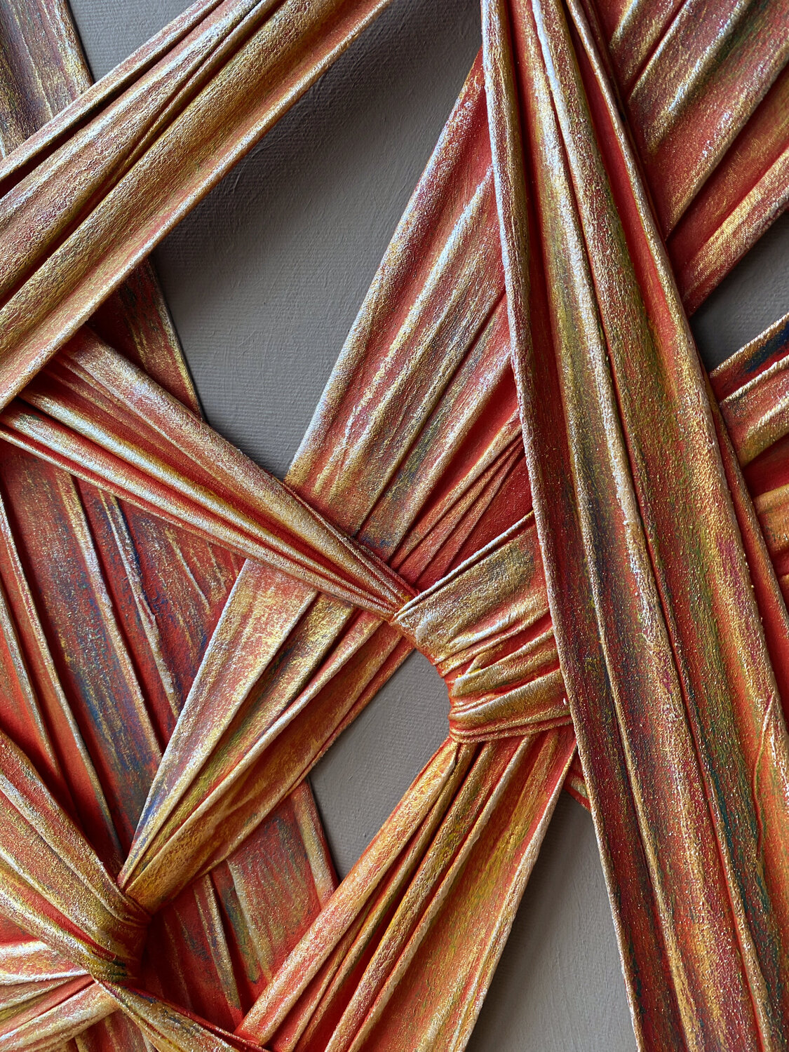 THE DANCING BUTTERFLIES 2 von Alla Grande (2024): Textil Nessel auf Leinwand - Singulart