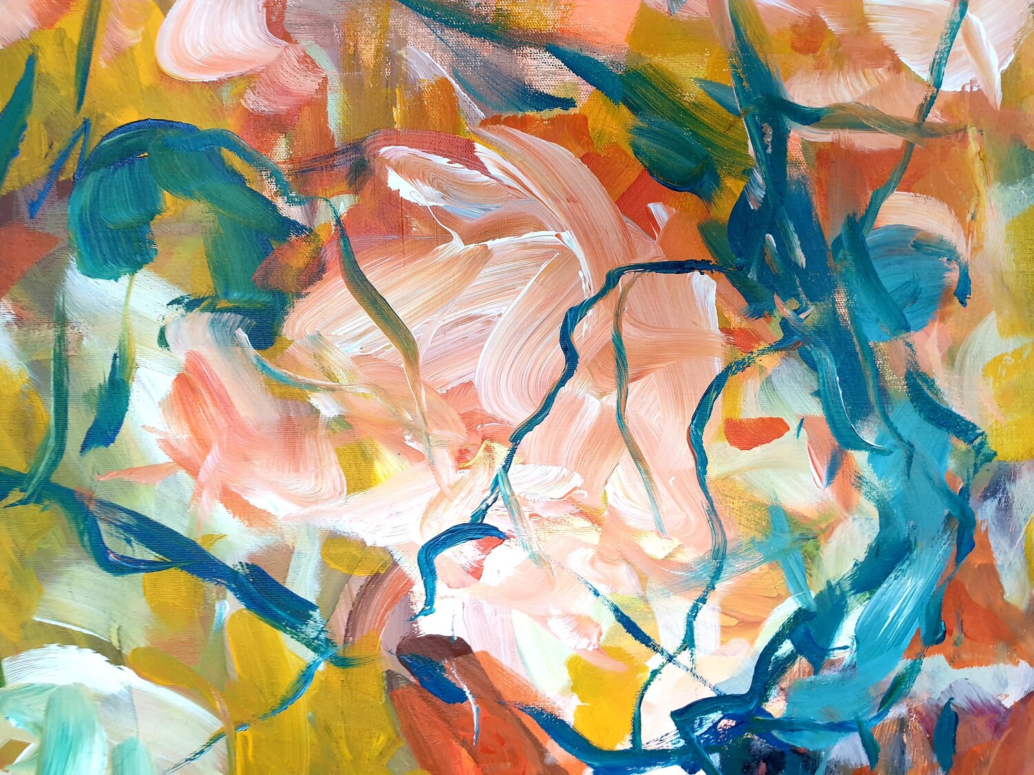 Ein Gefühl wie Sommer de Eva Hoppert (2023) : Peinture Acrylique sur Toile - SINGULART