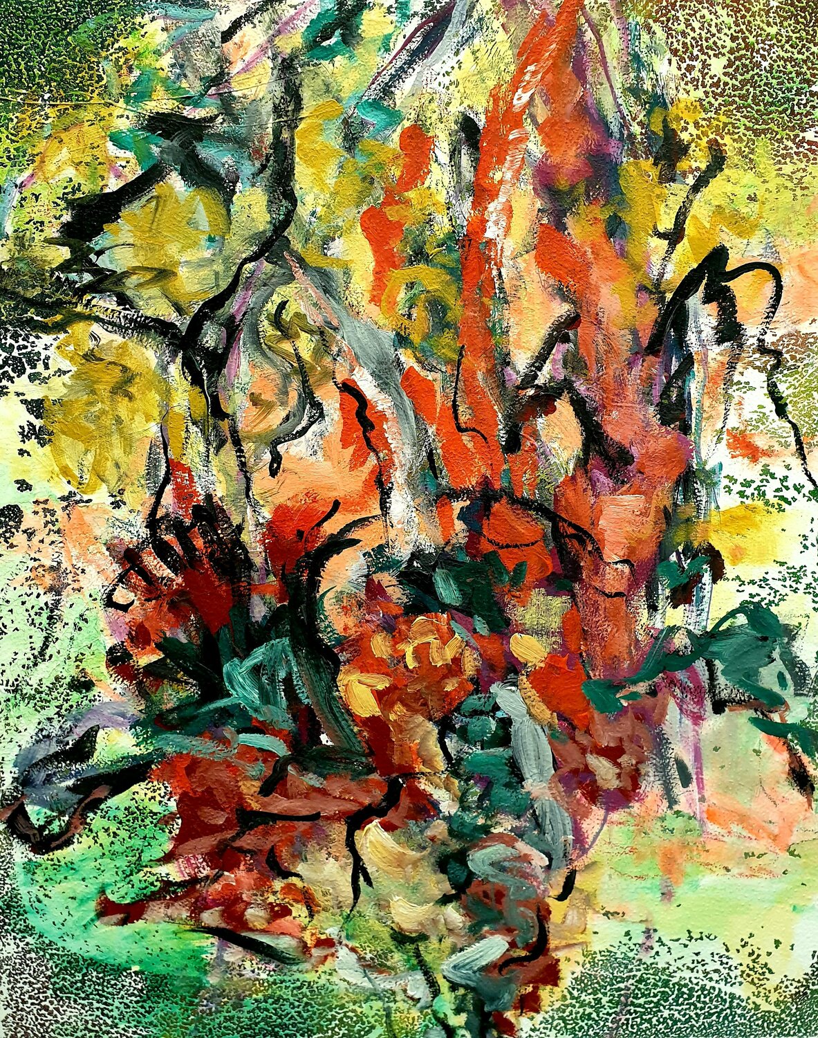 Undenkbar weit und doch so nah II de Eva Hoppert (2020) : Peinture Acrylique sur Toile - Singulart