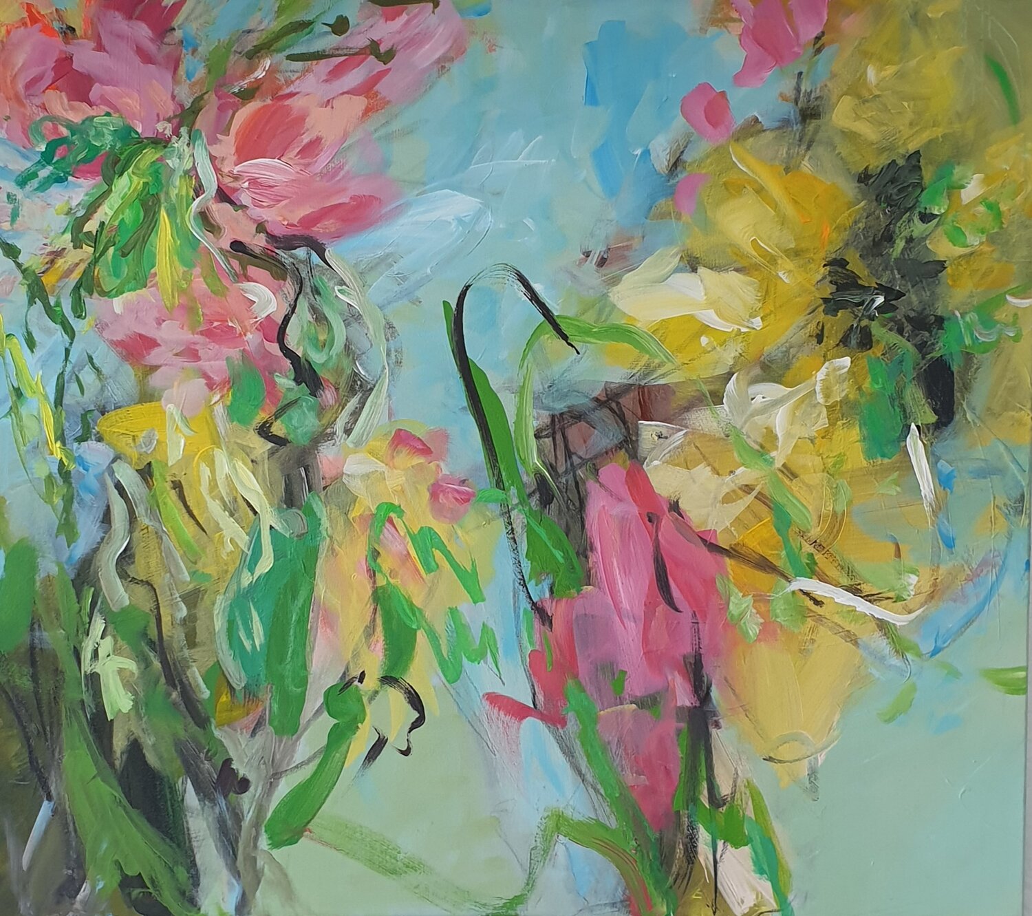 In voller Blüte I de Eva Hoppert (2023) : Peinture Acrylique sur Toile - Singulart