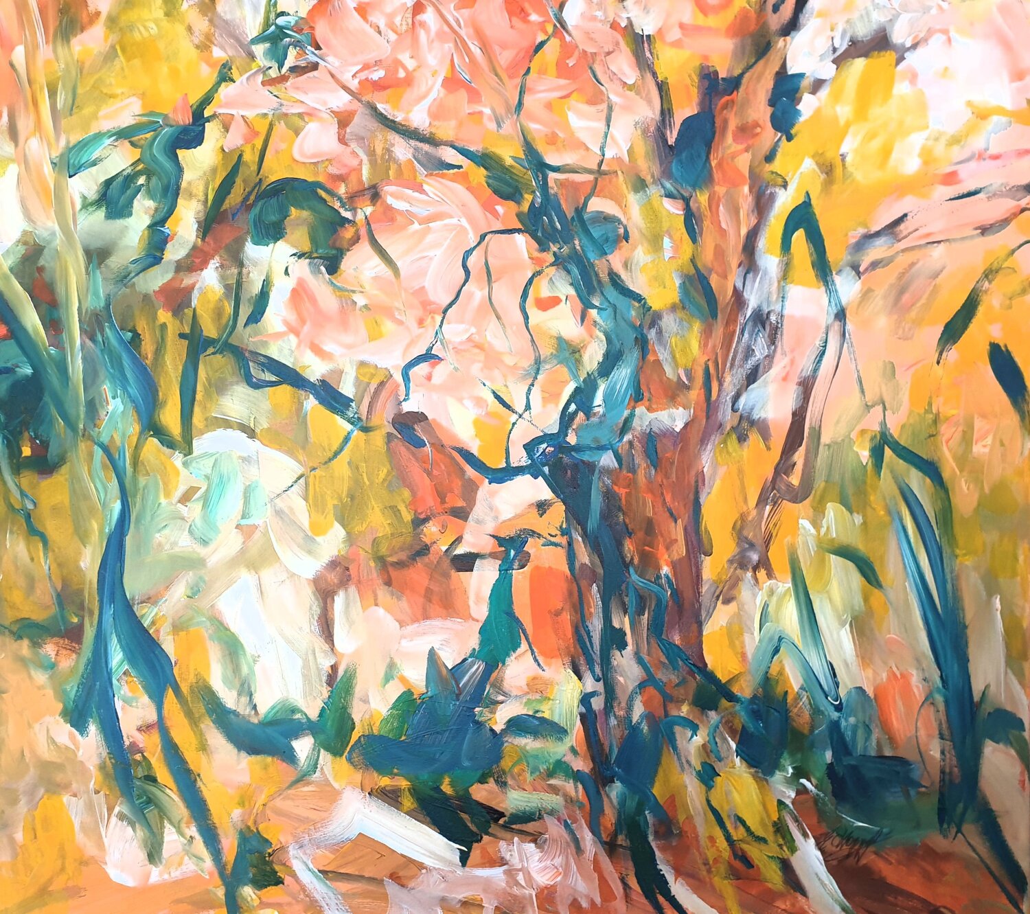 Ein Gefühl wie Sommer de Eva Hoppert (2023) : Peinture Acrylique sur Toile - SINGULART