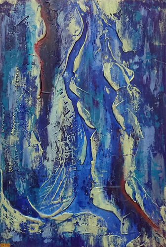 SAKURA'S COLOR by Yla Pil (2021) : Painting Acrylic, Lacquer on Wood ...