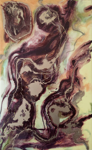 SAKURA'S COLOR by Yla Pil (2021) : Painting Acrylic, Lacquer on Wood ...