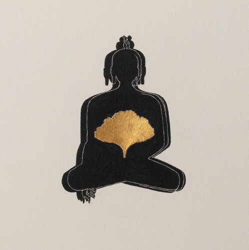 Ginkgo Infinity - Buddha by Luise Kloos (2021) : Painting Acrylic ...