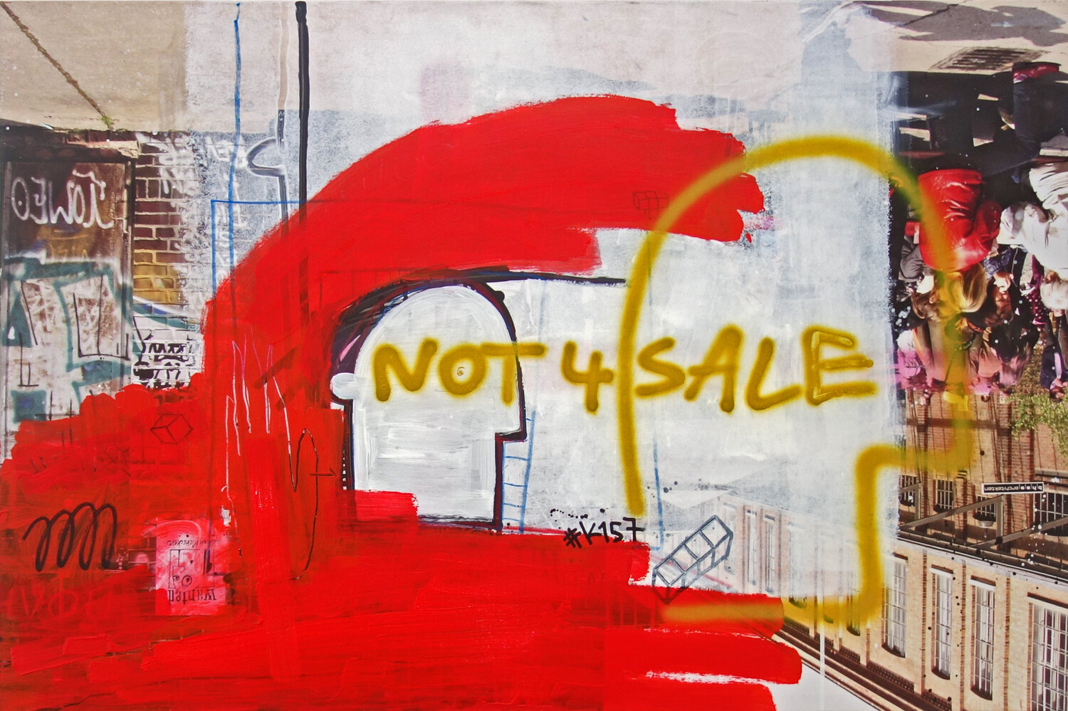 PERFORMATIVE WIRKLICHKEIT von Kay Schwarz157 (2022): Malerei Acryl ...